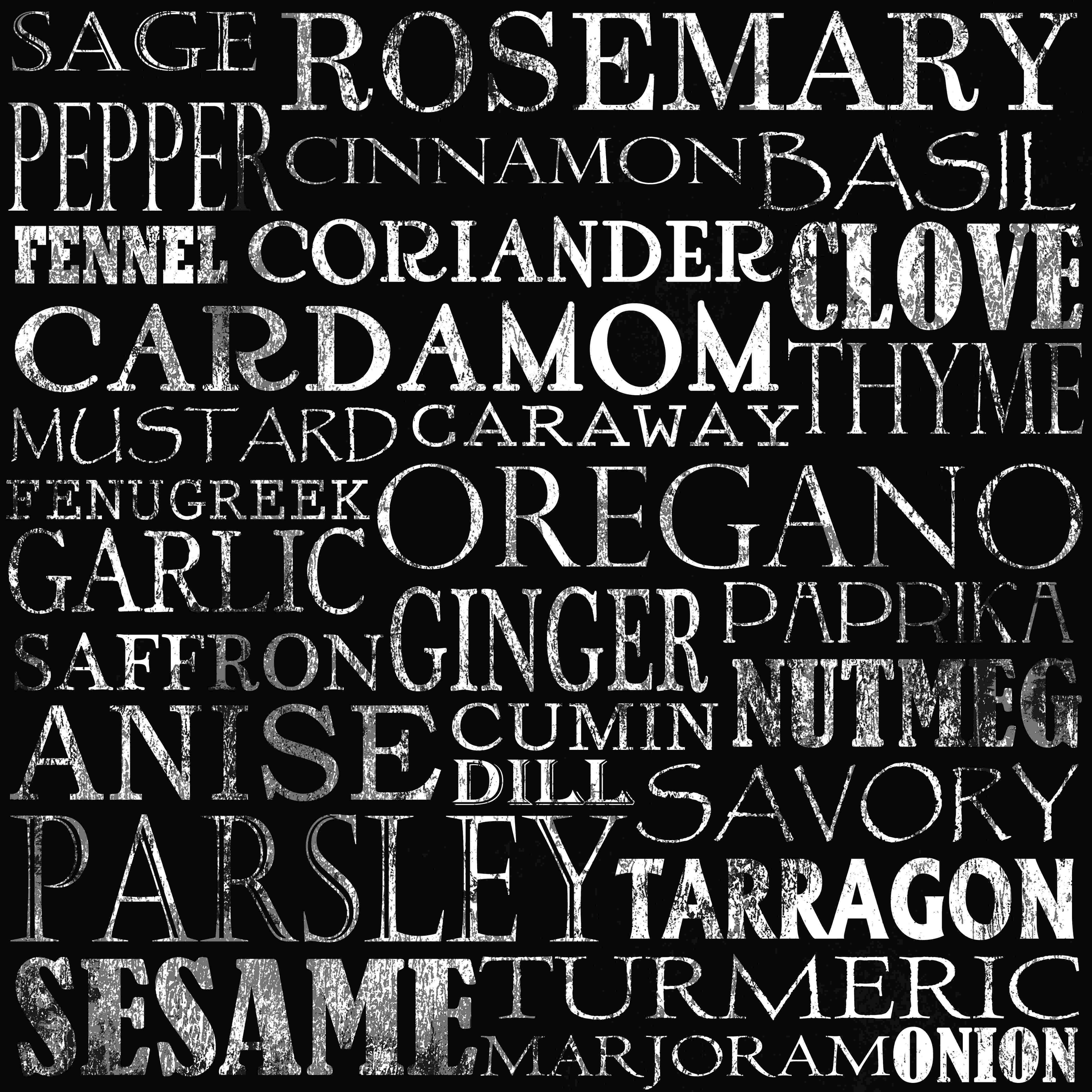 Trinx Spice Names - Wrapped Canvas Graphic Art | Wayfair