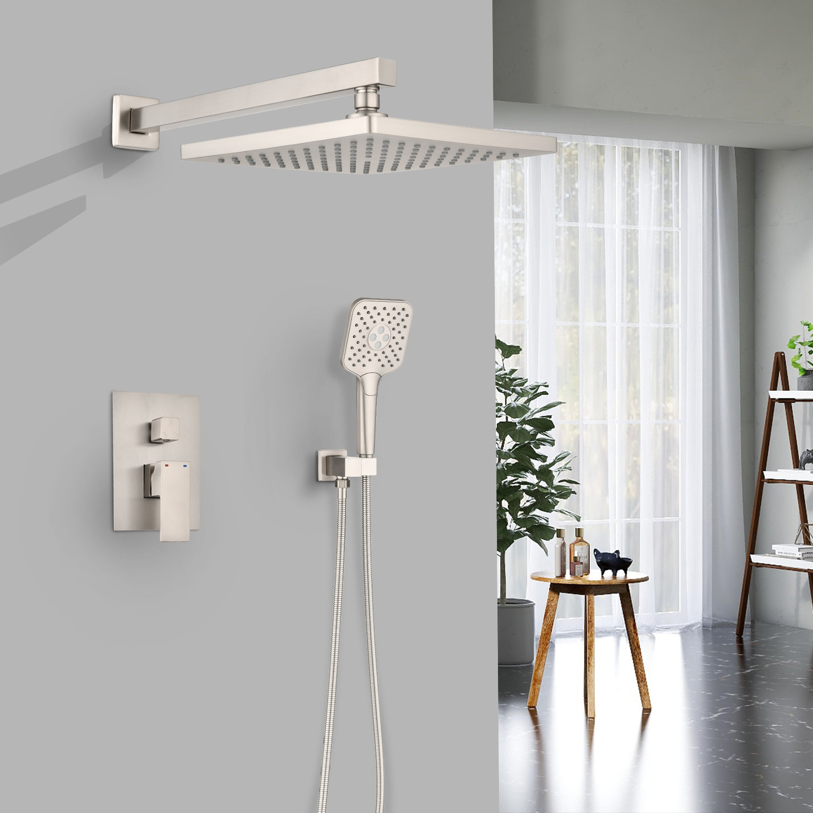 SARMEYA Complete Shower System with Rough in-Valve | Wayfair