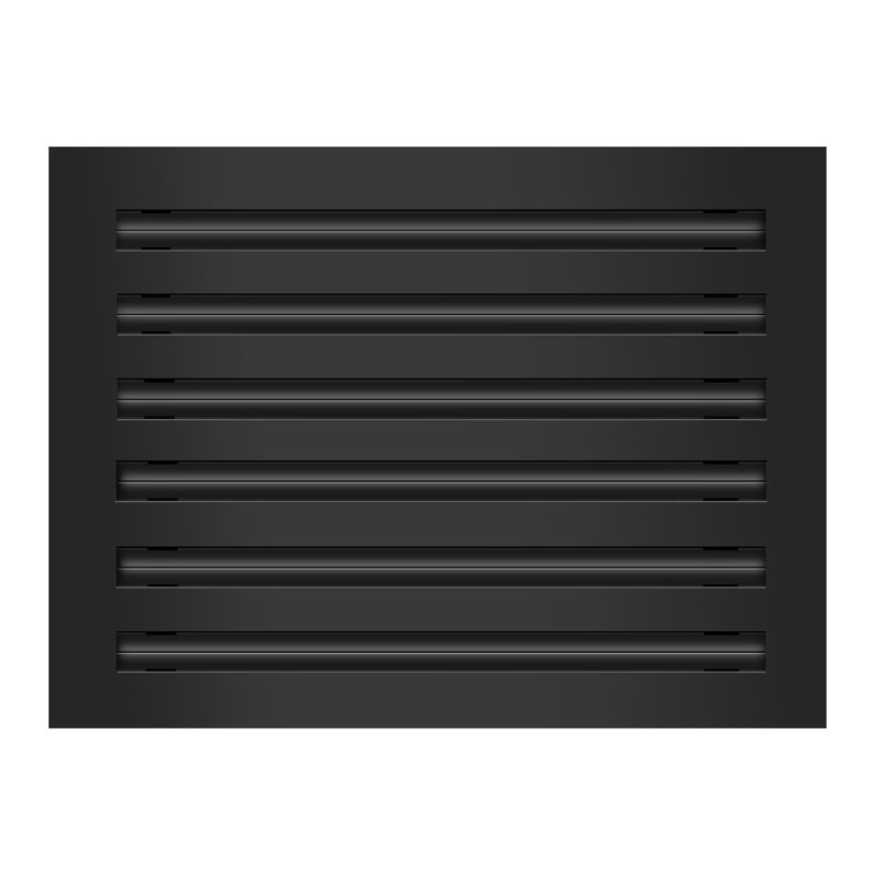 Texas Buildmart BUILDMART - 16x12 Black Modern AC Vent Cover - Standard ...