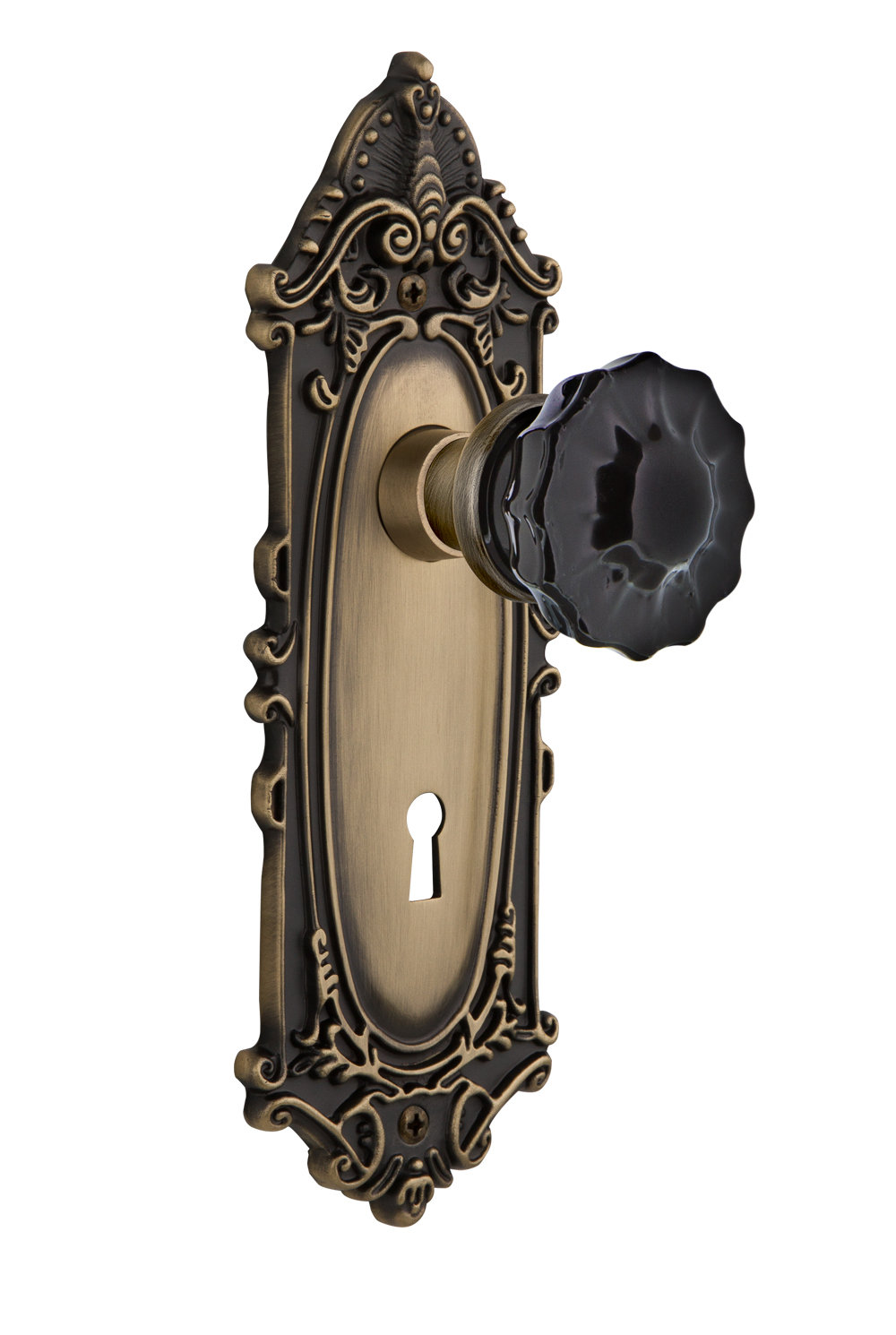 Nostalgic Warehouse Victorian Plate with Decorative Keyhole and Crystal ...