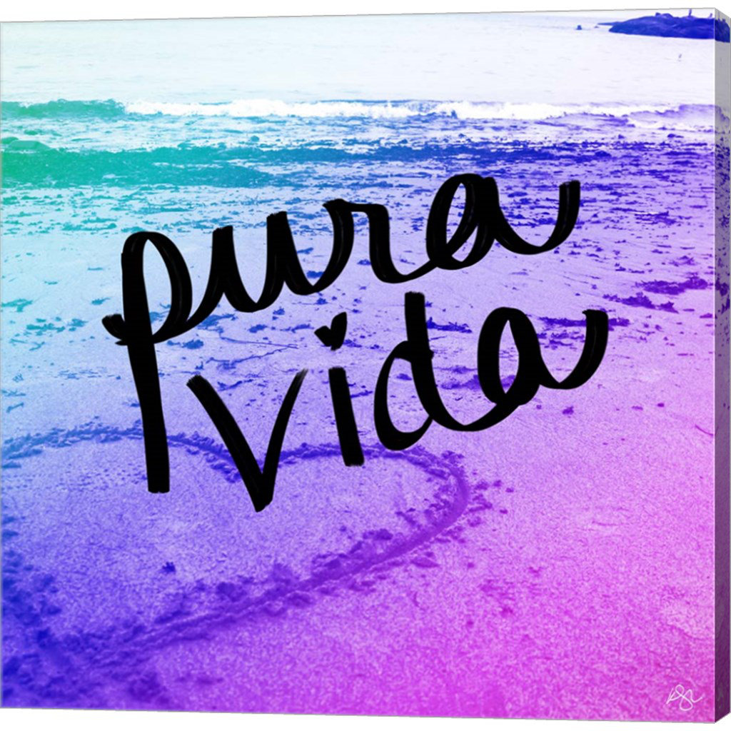 Trinx Pura Vida by Kimberly Glover - Wrapped Canvas Graphic Art | Wayfair