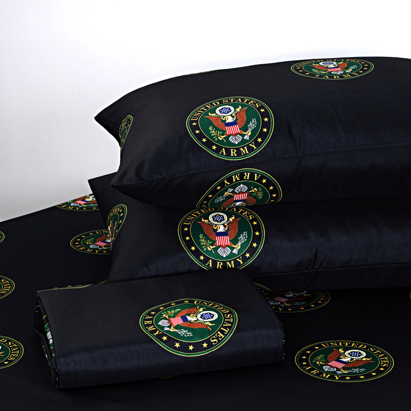 US Army Bedding US Army Green Logo 100% Microfiber Camouflage & Hunting ...