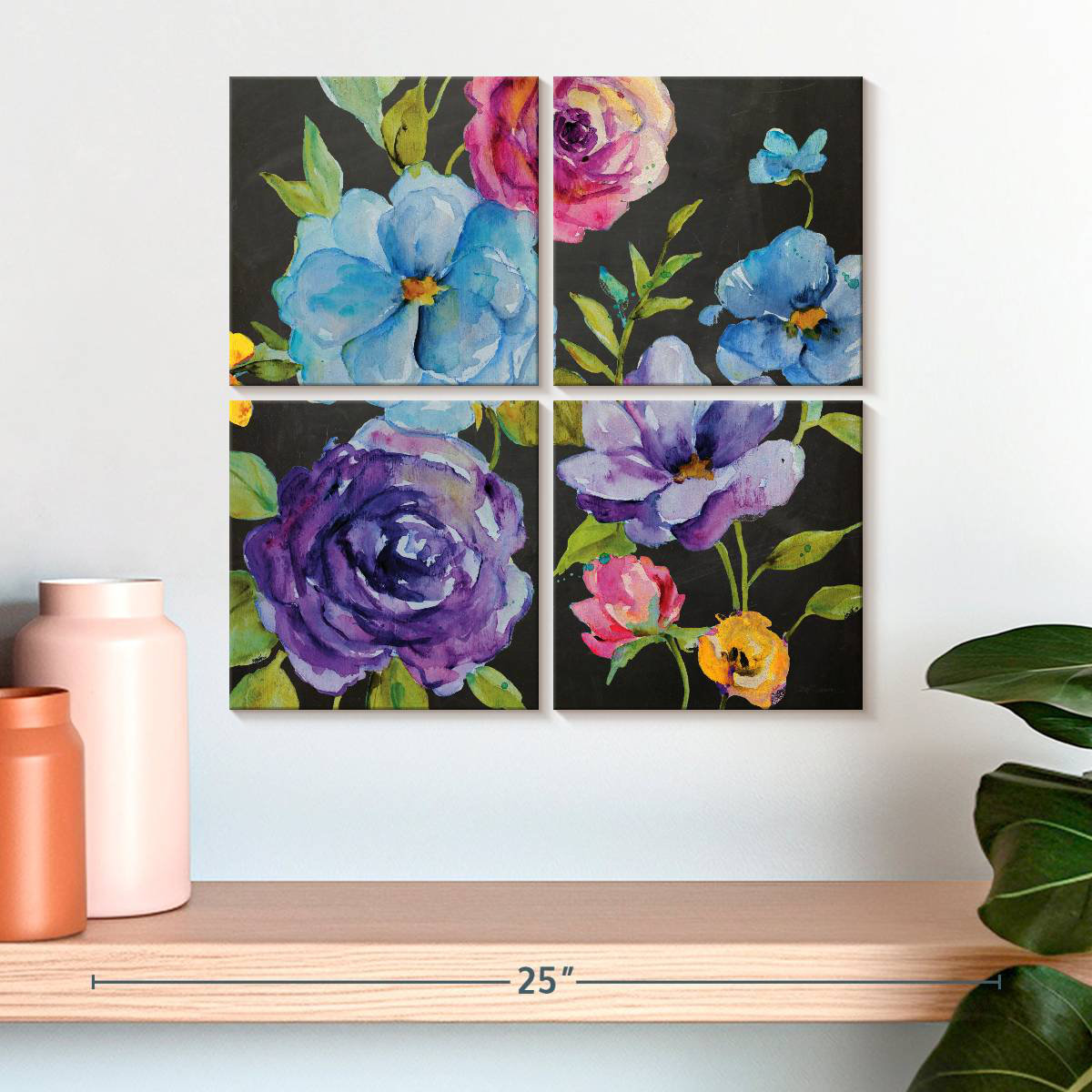 Lark Manor™ Harnek Chalk Flower Medley I | Wayfair