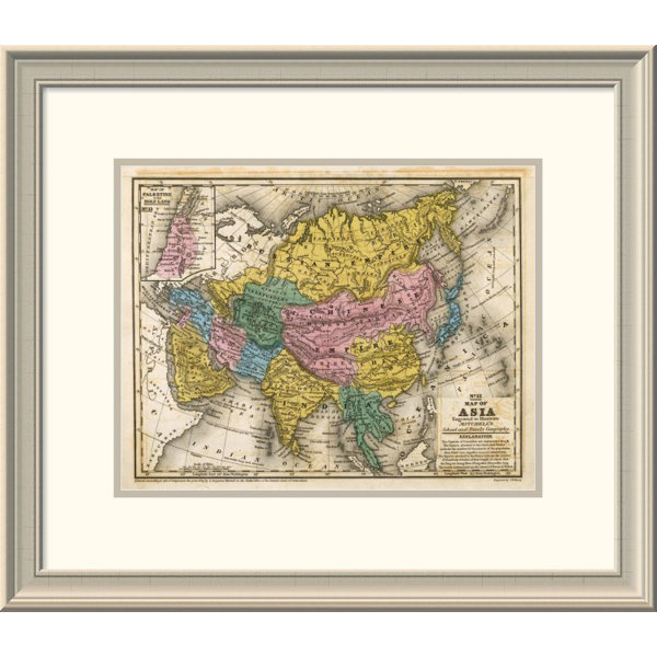 Bless international Map Of Asia, 1839 Framed On Paper Print - Wayfair ...