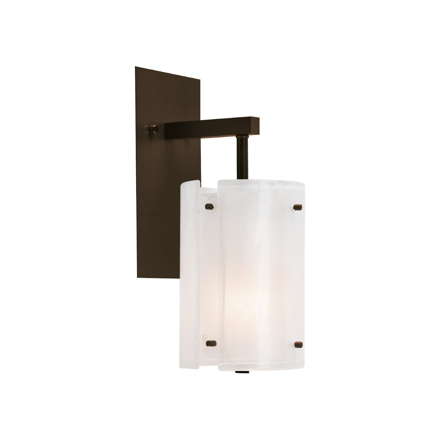 Hammerton Studio Textured Glass Arm Cylinder Sconce | Perigold