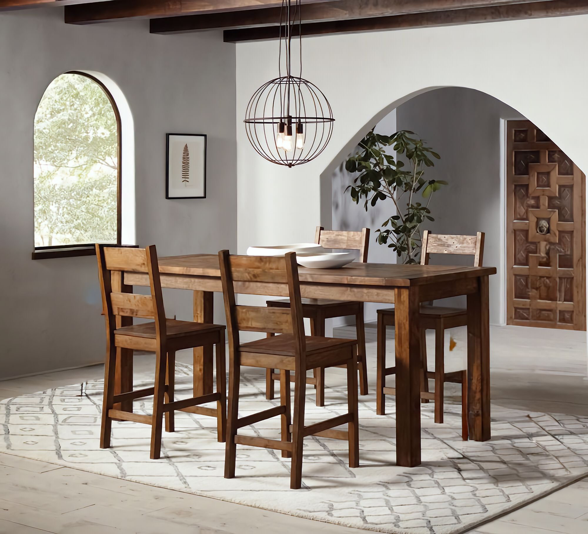 Loon Peak® Jaylex 6 - Person Counter Height Dining Set | Wayfair