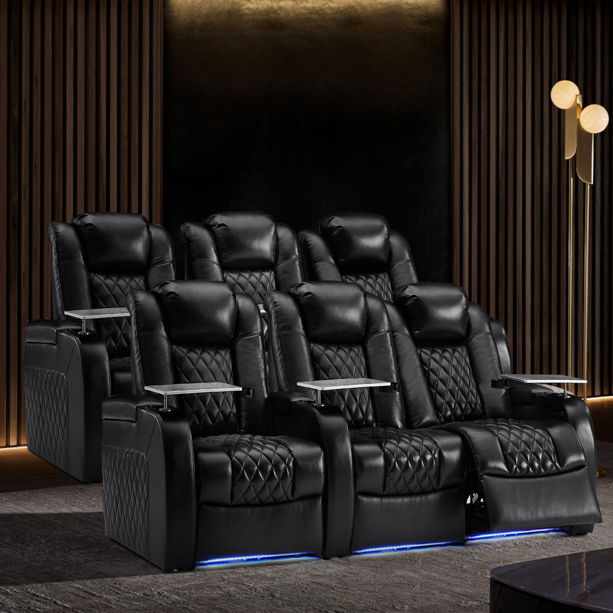 Hokku Designs Home Theater Seating Movie Theater Seating Recliner Sofa ...