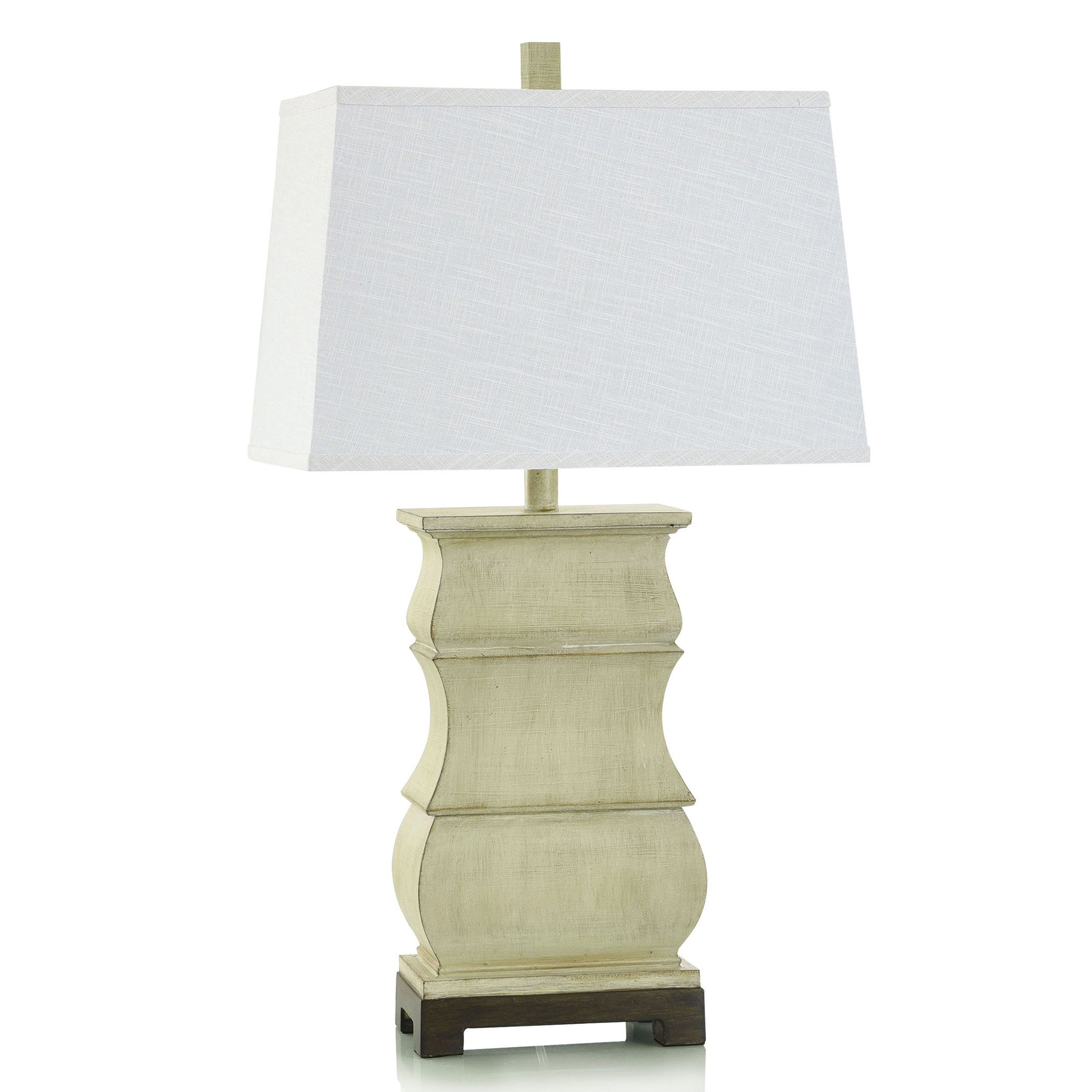 Ophelia & Co. Sauga Cream Table Lamp - Traditional Brushed Polyresin ...