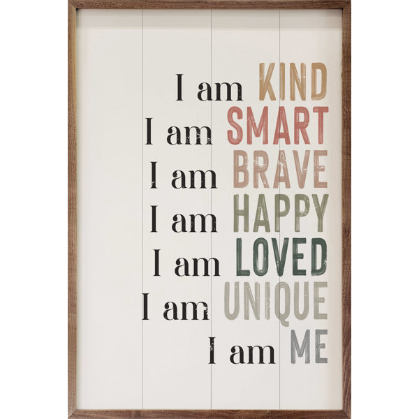 Trinx I Am With Words White - Wayfair Canada