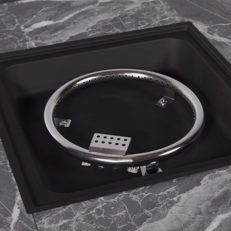 Brayden Studio® Ciersten 24.8'' H x 32'' W Steel Outdoor Fire Pit Table ...