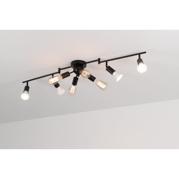 wohoda 42'' 4-Light Black Track Lighting Kit with Rotating Heads and 4 ...