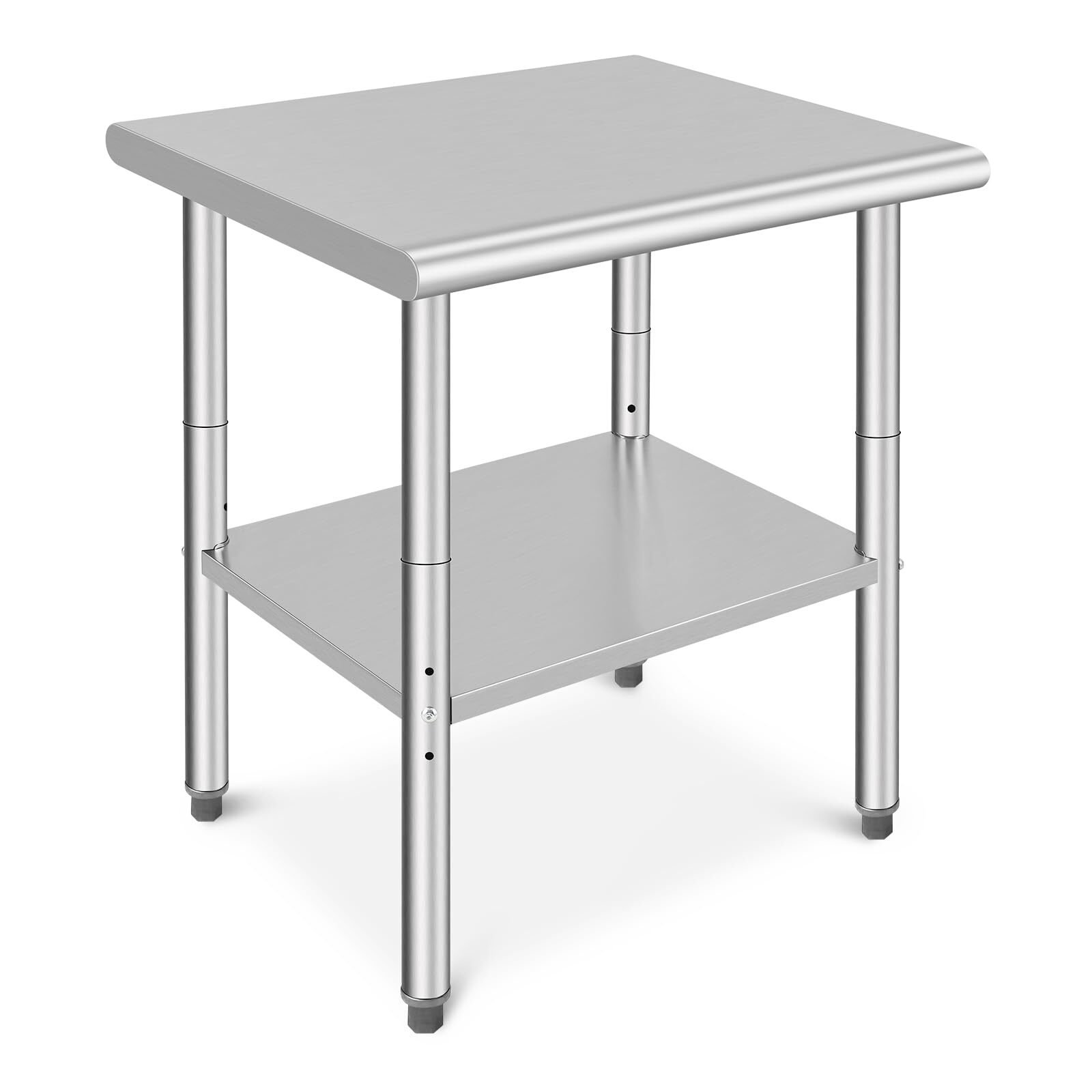 babevy Stainless Steel Table Commercial Work Table,NSF Three Layer ...