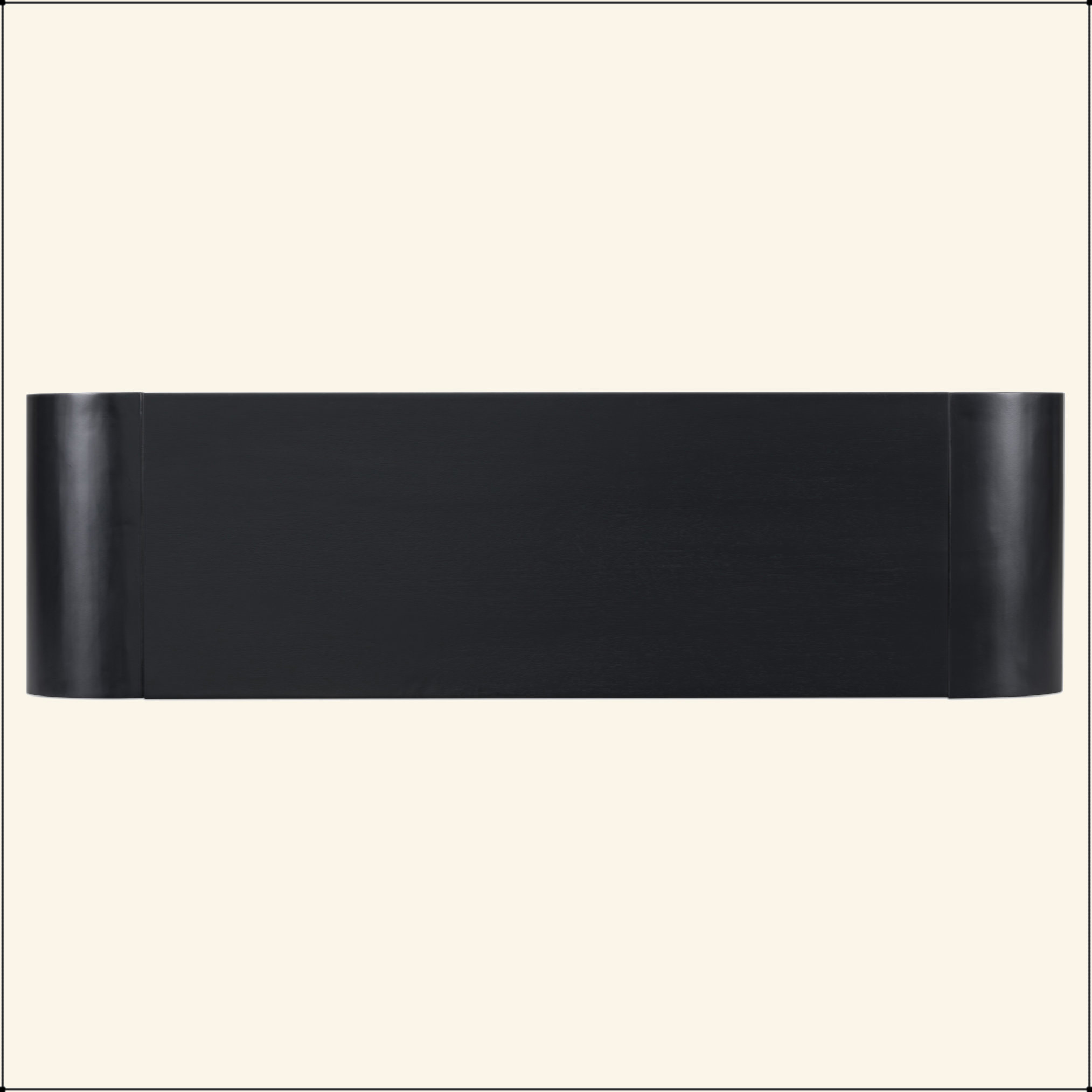 Latitude Run® Minimalist Acacia Vneer Entryway Table With Two Legs ...
