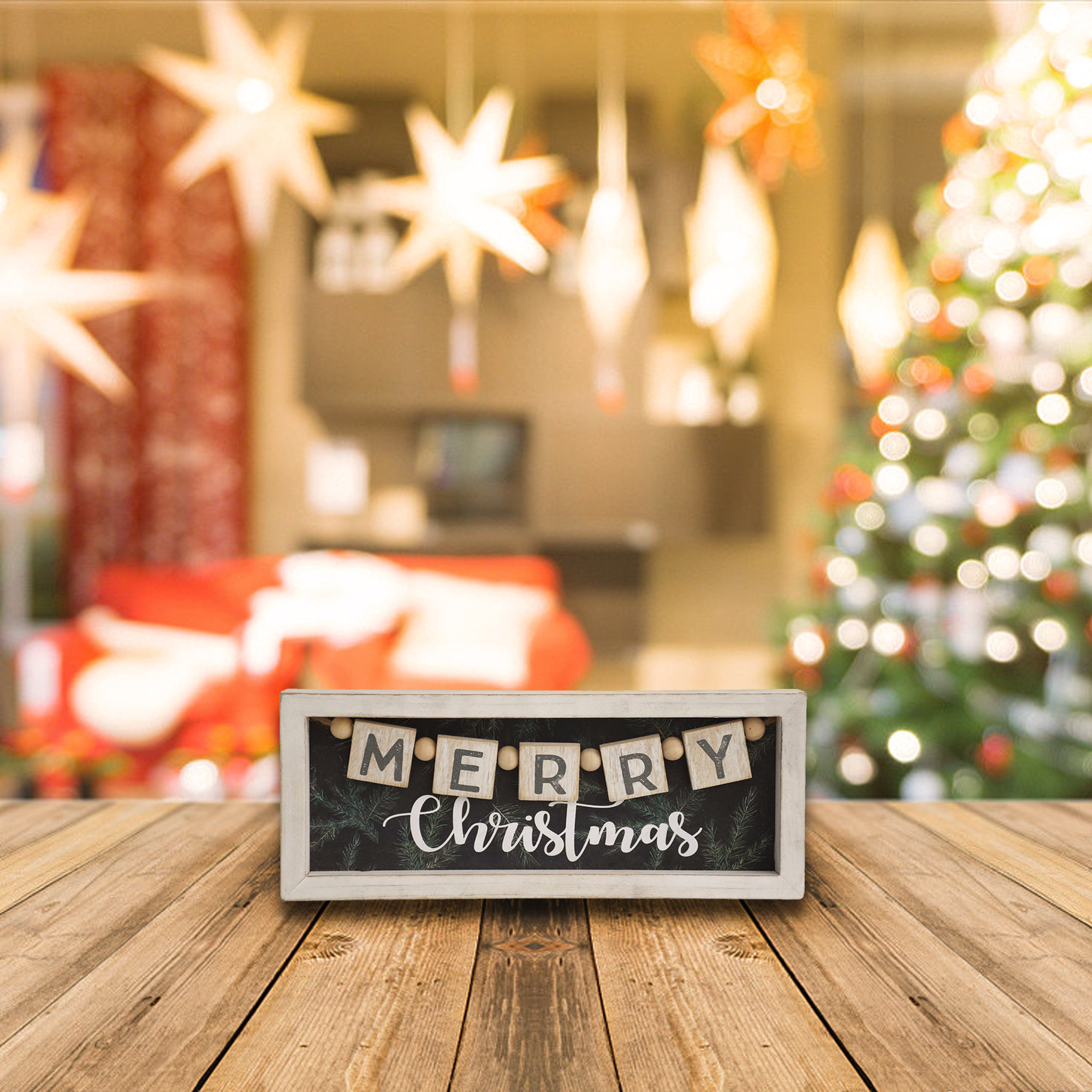 The Holiday Aisle® Jovana Decorative Plaque / Box Sign | Wayfair