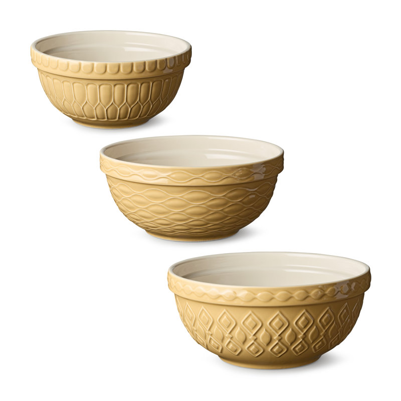 Certified International Vintage Farm Stoneware Set of 3 Mixing Bowl ...