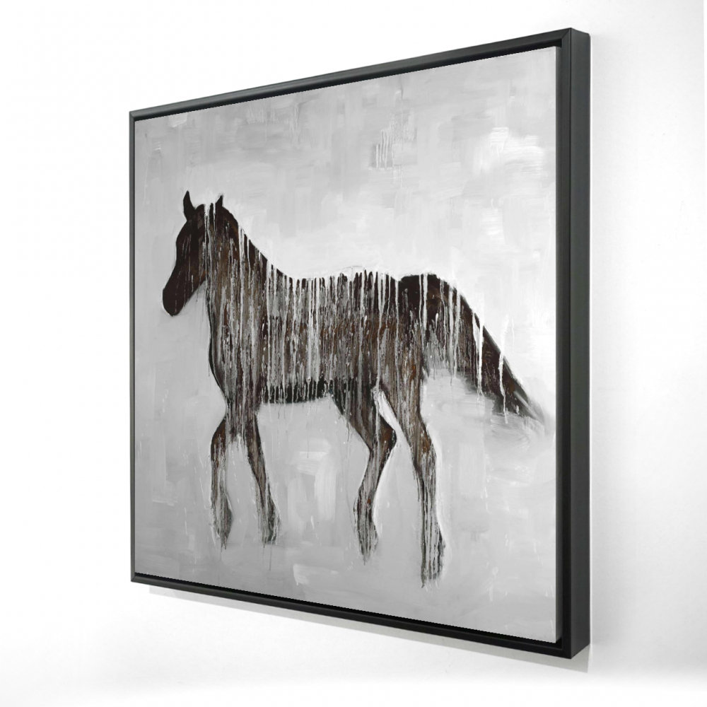 Foundry Select " Gambading Abstract Horse " | Wayfair