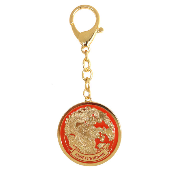 Feng Shui Import 2'' W Gold/Red Key Chain - Wayfair Canada