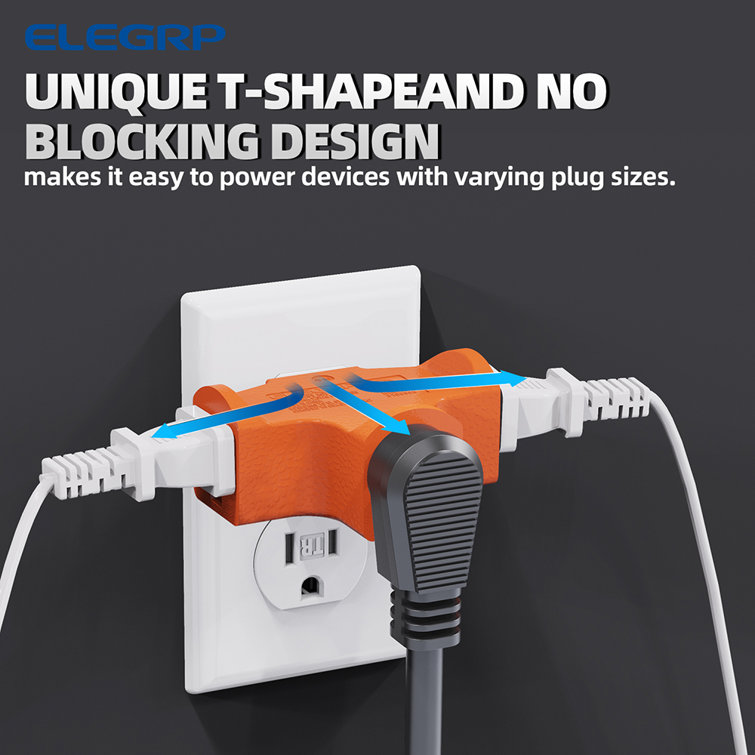 ELEGRP 15 Amps Tamper Resistant Triplex Outlet | Wayfair