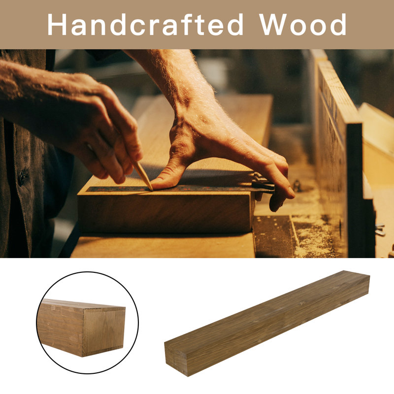 Gracie Oaks Willisa 72'' W Hand Carved Solid Pine Wood Mantel, Wall ...