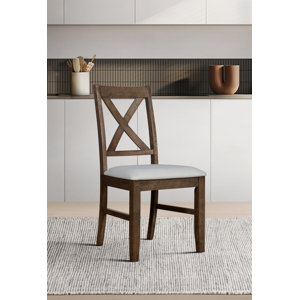 Laurel Foundry Modern Farmhouse® Ebbert Upholstered Cross Back Side ...