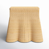 Birch Lane™ Cabo 36" Scalloped Rattan Console Table & Reviews | Wayfair