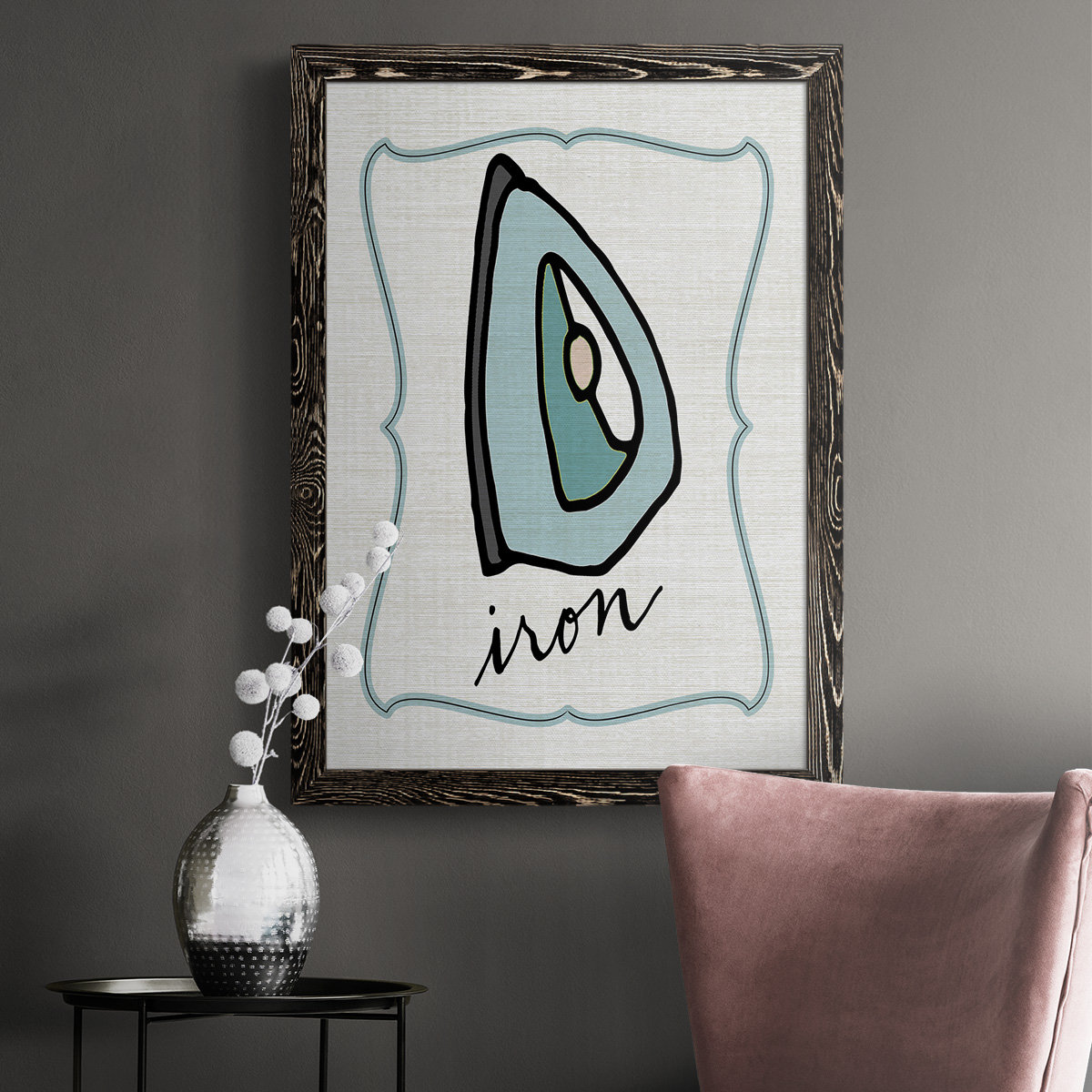 Red Barrel Studio Dilylah Iron-Premium Framed Canvas - Ready To Hang ...