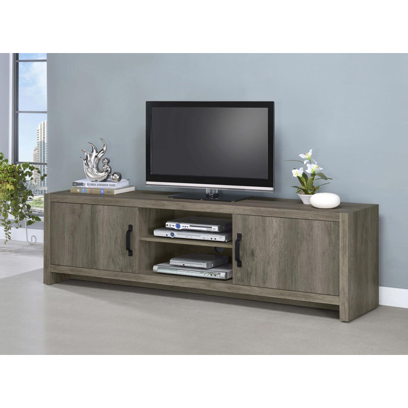 Ebern Designs 2-Door TV Console Grey Driftwood - Wayfair Canada