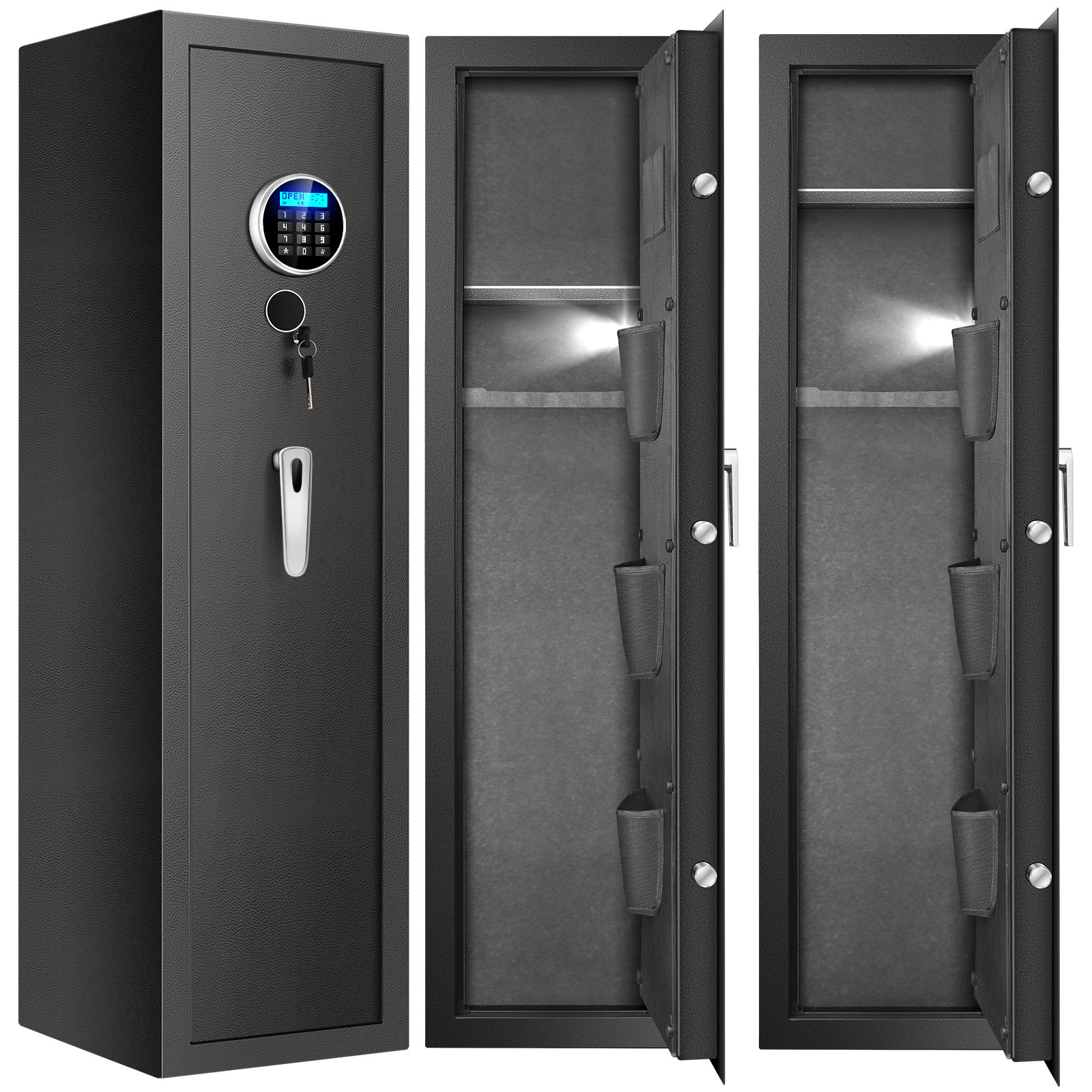 Sanfnz Fireproof Gun Safes for Home Rifle and Pistols, Heavy Duty Anti ...