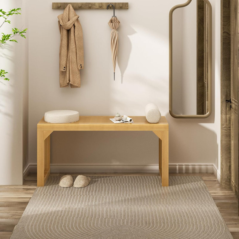 Latitude Run® Narrow Entryway Bench With Storage | Wayfair