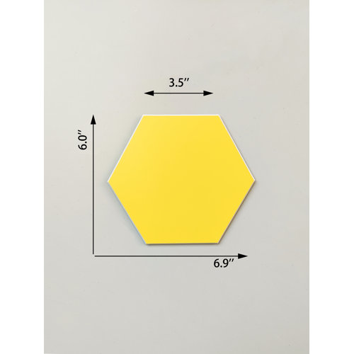 Kitchen Yellow Peel & Stick Backsplash Tile You'll Love | Wayfair