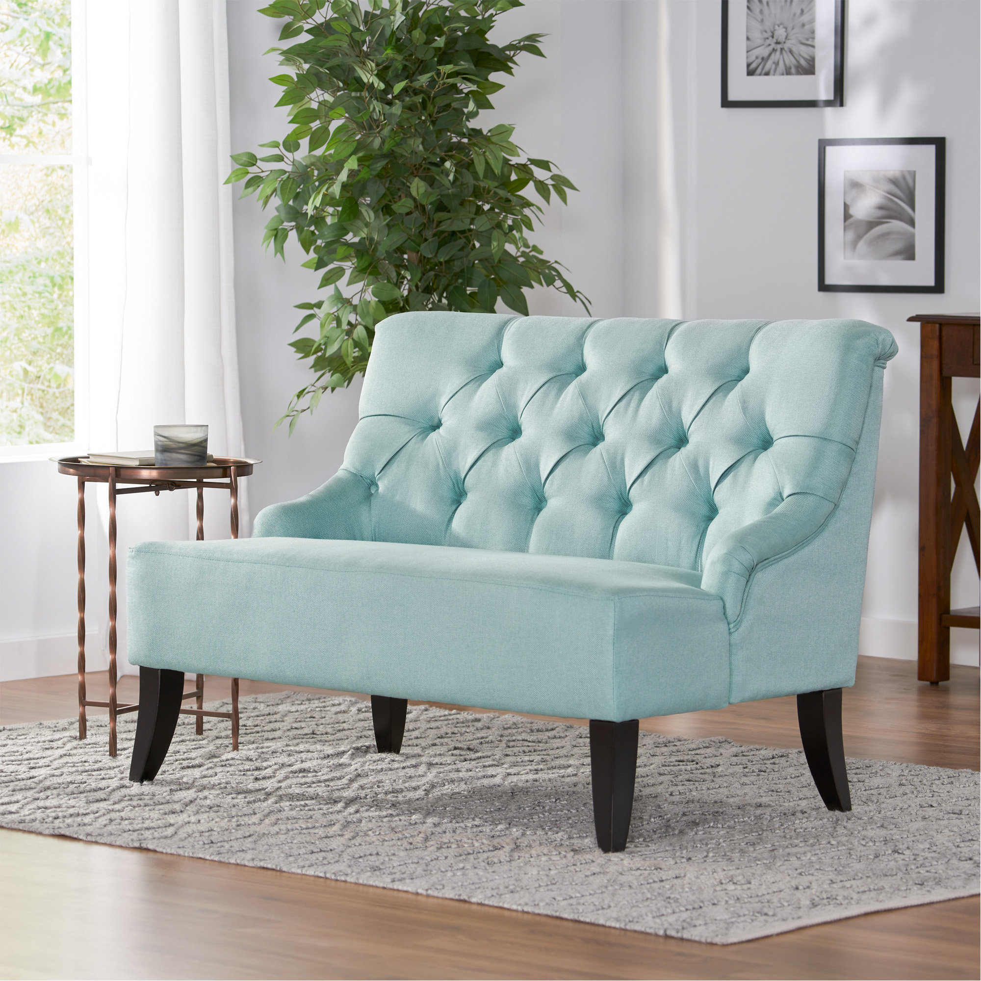 Lark Manor™ Charming French-Inspired Settee With Luxurious Comfort And ...
