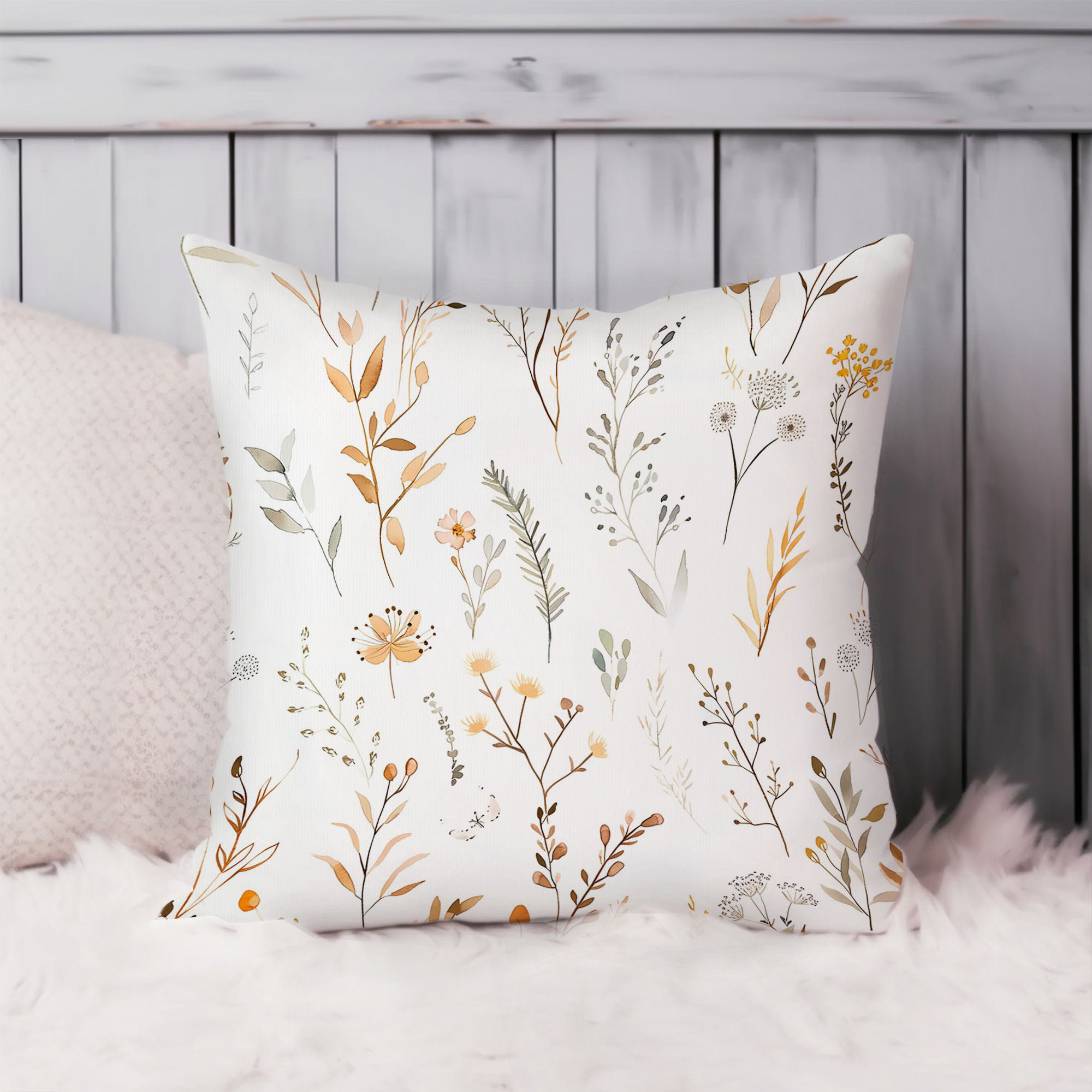 Ethan Taylor Botanical Cottagecore Plants VIII Cottage Throw Pillow ...