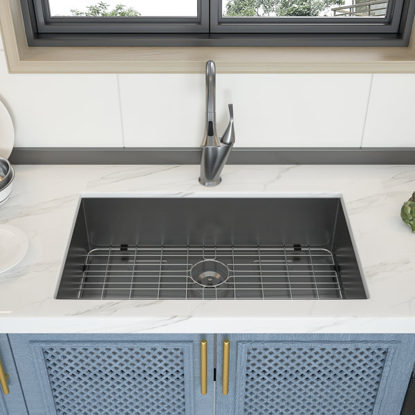 GhomeG 32'' L Undermount Single Bowl Ceramic Kitchen Sink - Wayfair Canada