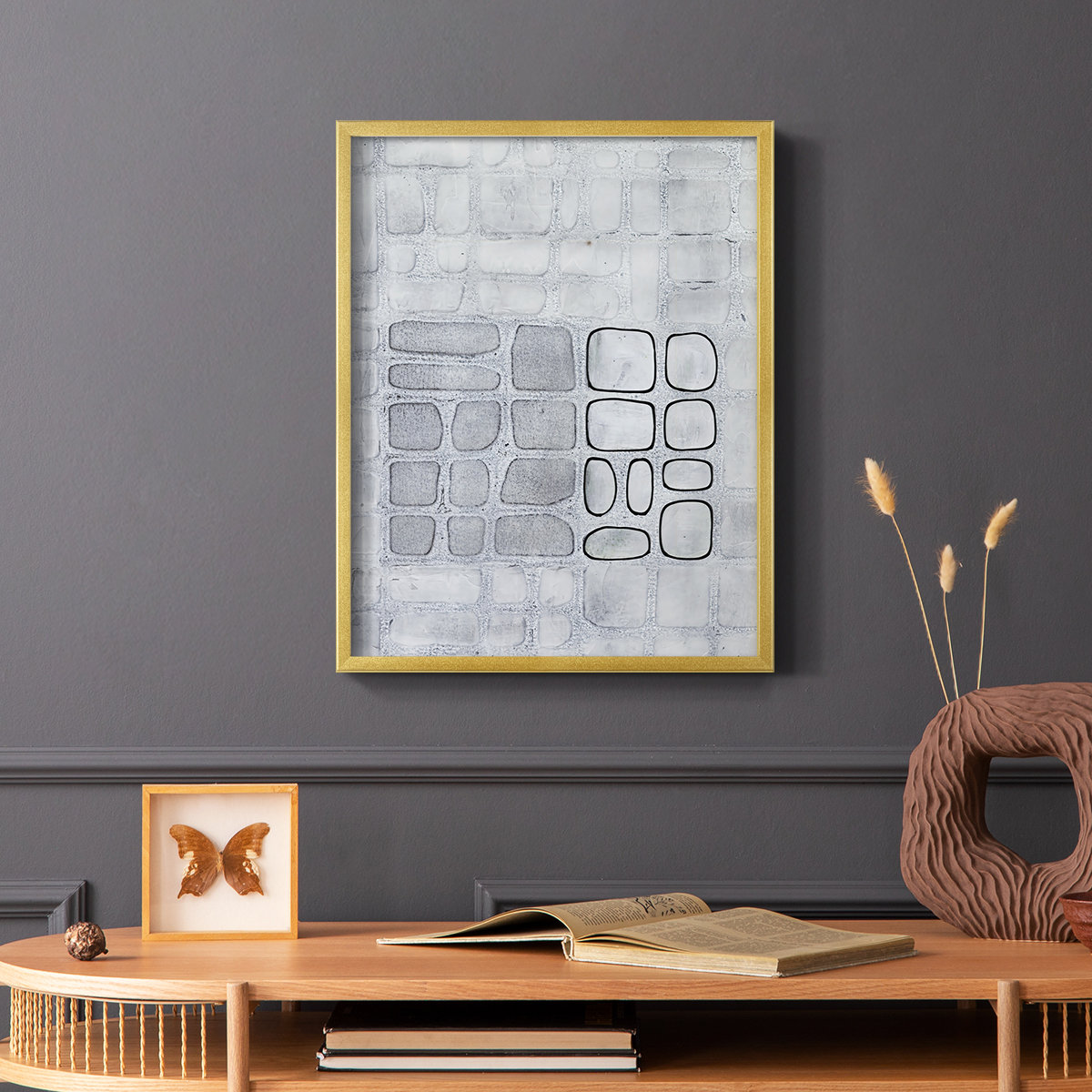 Wrought Studio™ Lumen Colour II Framed Print - Solid Wood | Wayfair