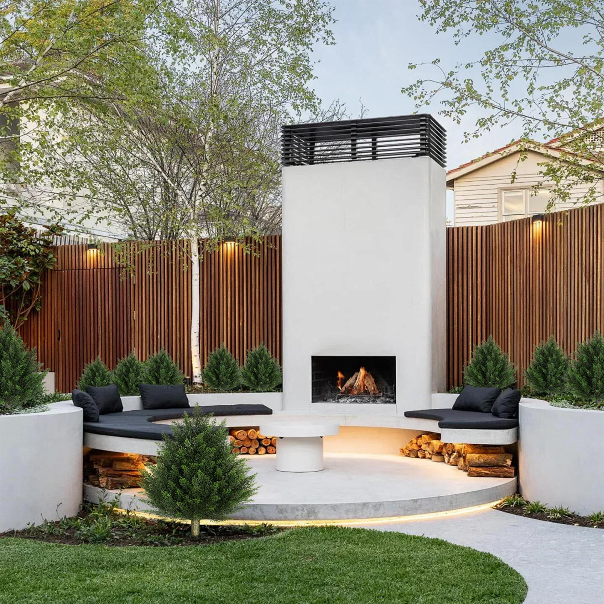 Primrue Artificial Ground Inserted Cedar - Tower Shaped - Wayfair Canada