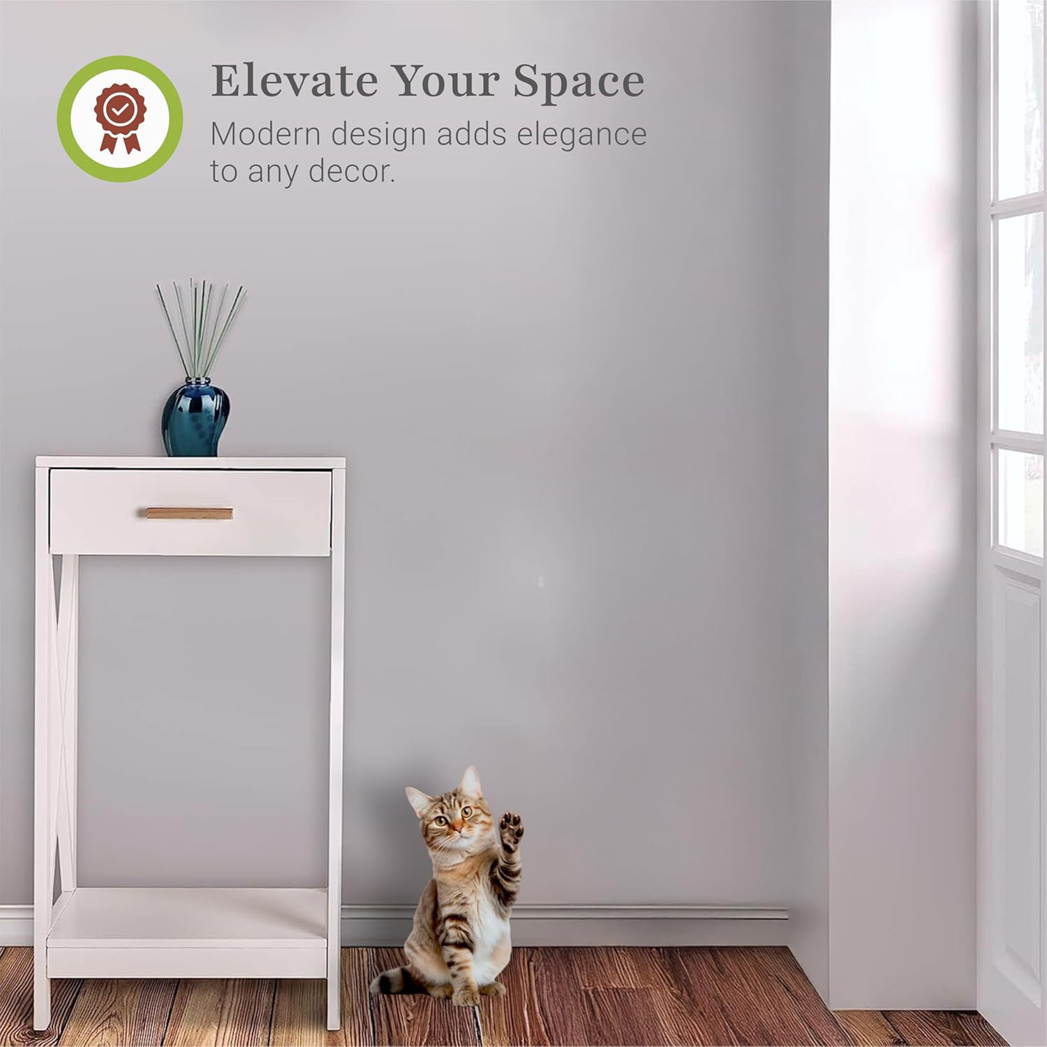 Gracie Oaks Prosumer's Choice Modern Side Table | Single Drawer Storage ...