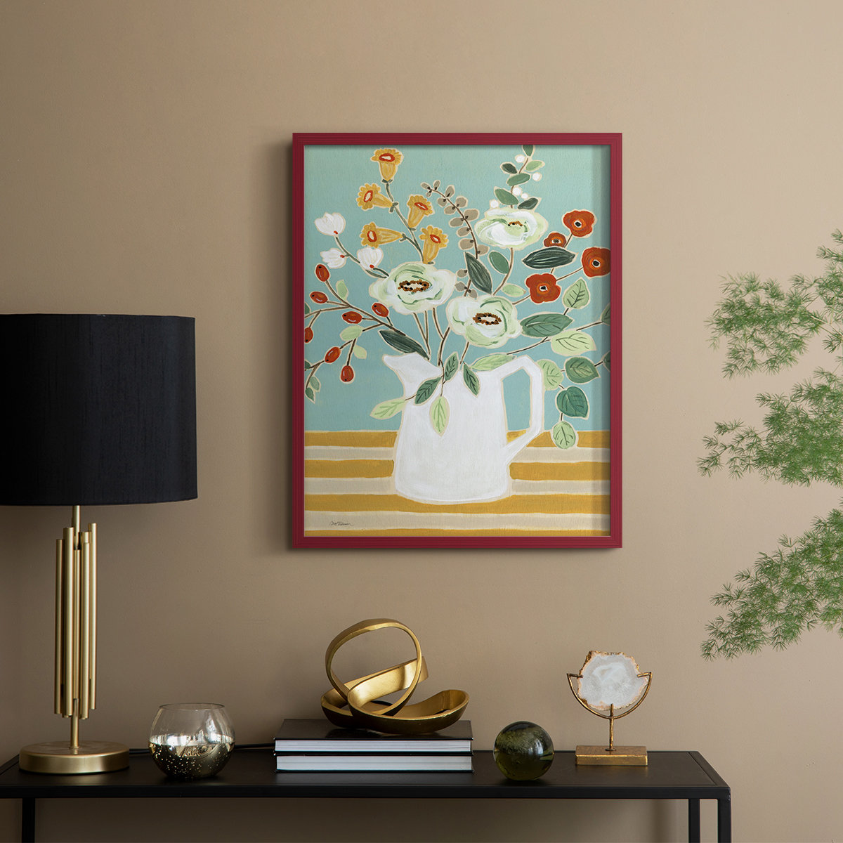 Ophelia & Co. Joyful Blossoms II Framed Print - Solid Wood | Wayfair