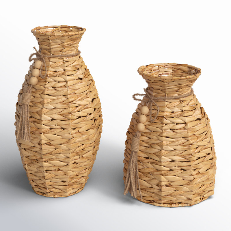 Birch Lane™ Ferdina Seagrass General Basket - Set of 2 | Wayfair