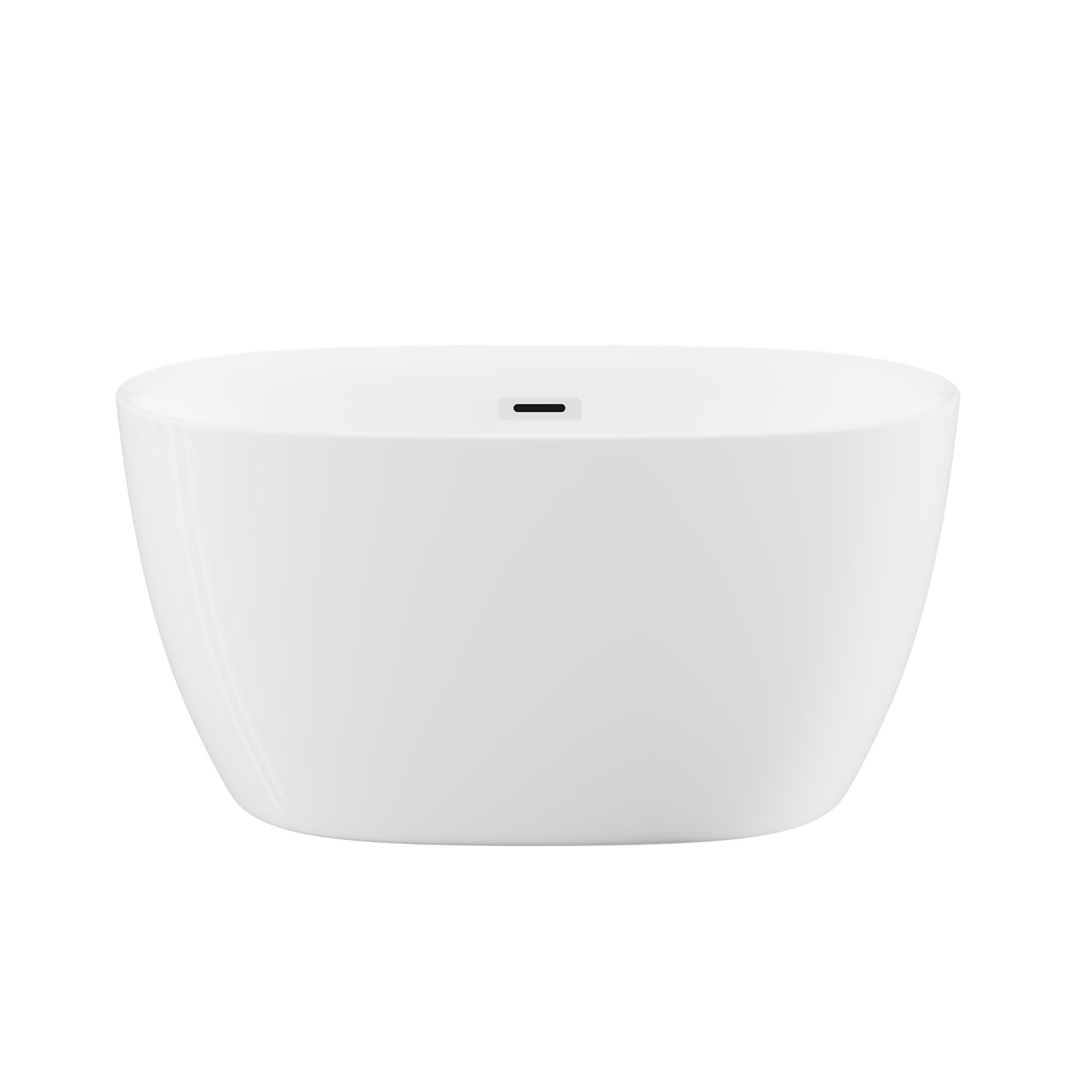 yenlacy 47" X 28" Freestanding Acrylic Bathtub, Acrylic Soaking Tubs ...