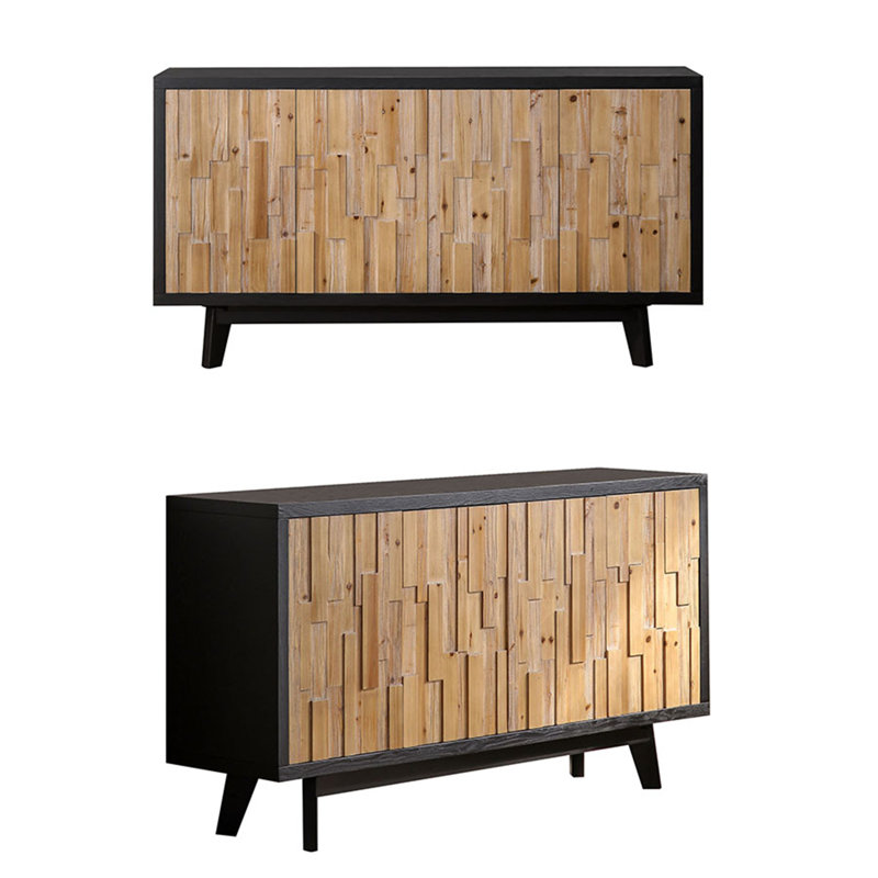 Corrigan Studio® Modern Wooden 4-door Storage Cabinet | Wayfair