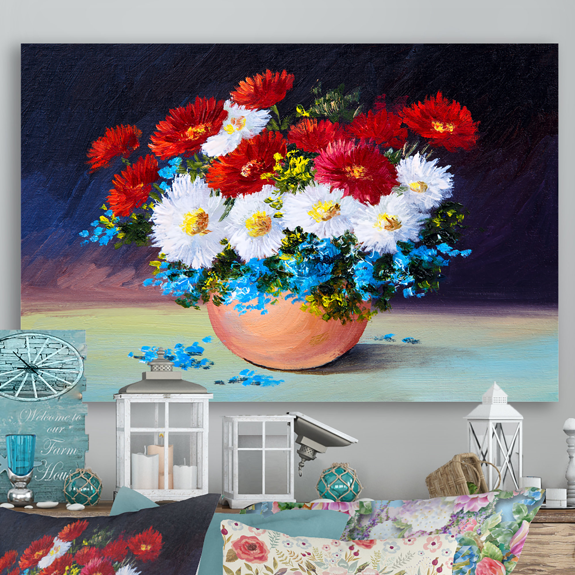 Winston Porter Bouquet of Spring Flowers Still Life - Picture Frame ...