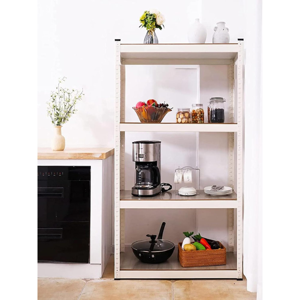 Latitude Run® Boltless C/W 4 Tier Adjustable Shelf Units (H 60 X D 12 X ...