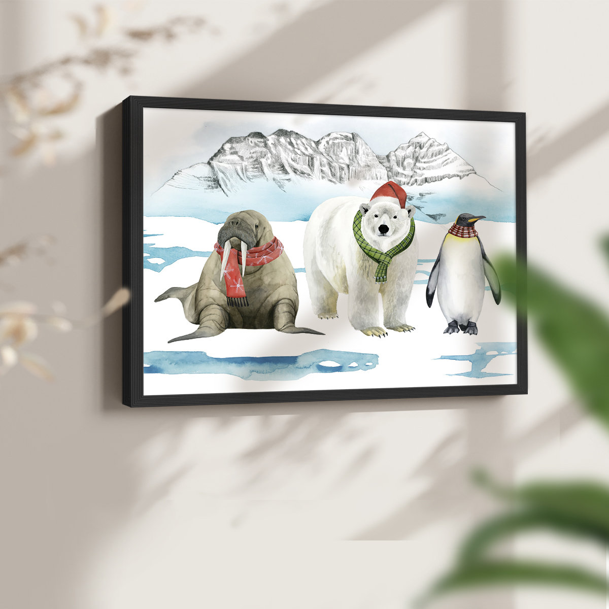 The Holiday Aisle® Arctic Animal Collection A -Framed Print ...