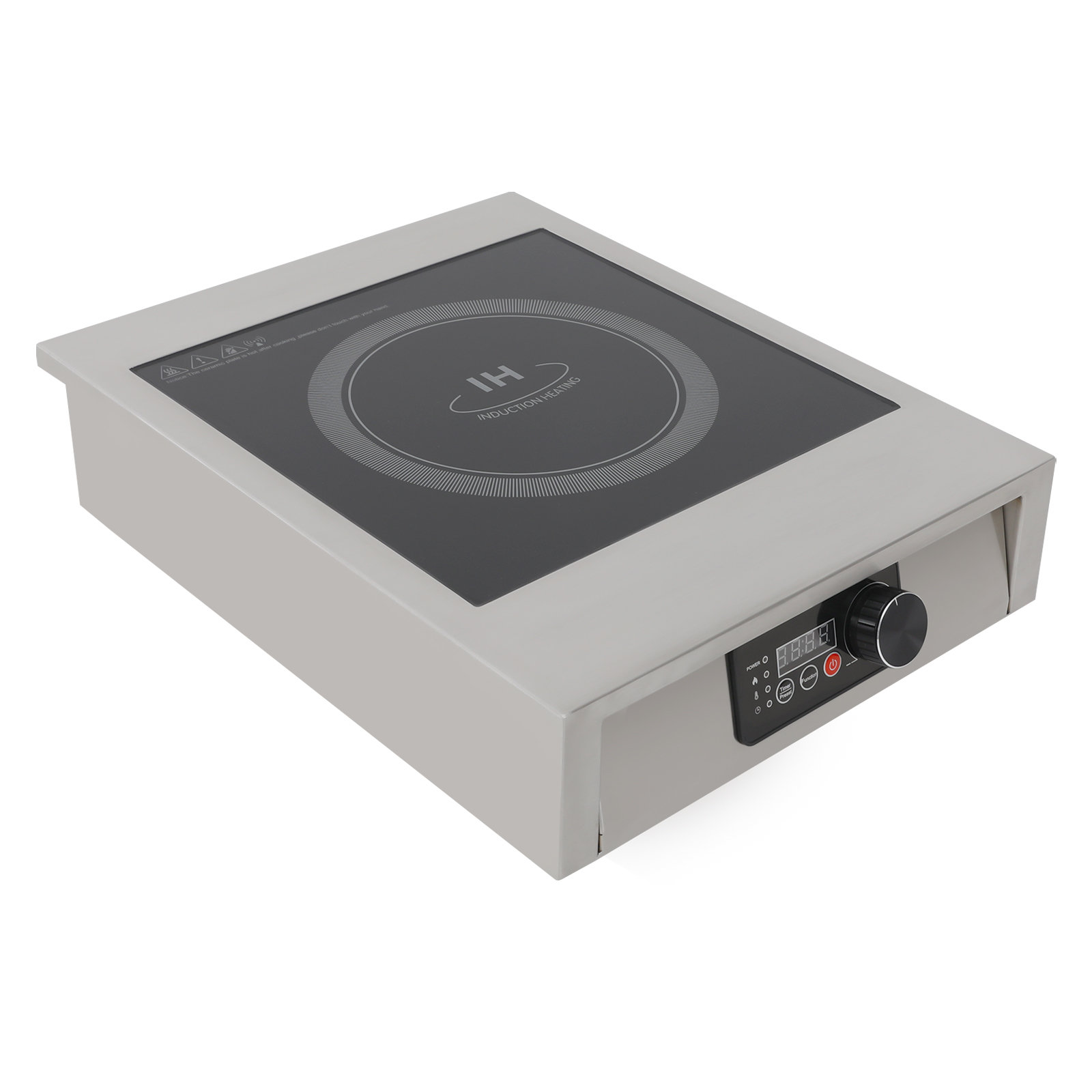 OUKANING Black Portable 1 Burner Induction Cooktop With LED Display ...