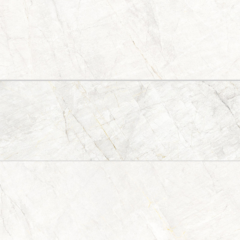 The Tile Life Milos Sky 12'' x 40'' Ceramic Marble Look Wall Tile | Wayfair
