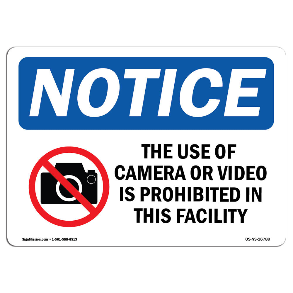 SignMission Use of Camera or Video Prohibited Sign | Wayfair
