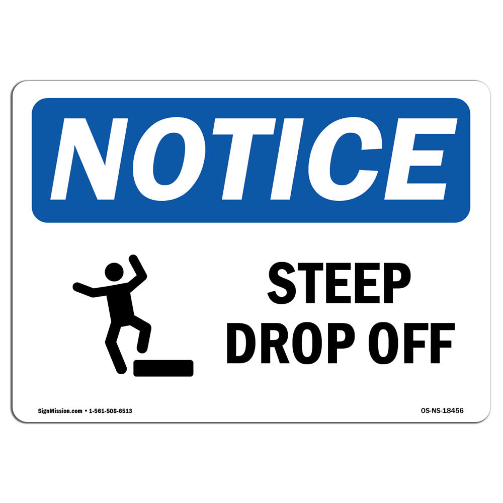 SignMission Steep Drop off Sign | Wayfair