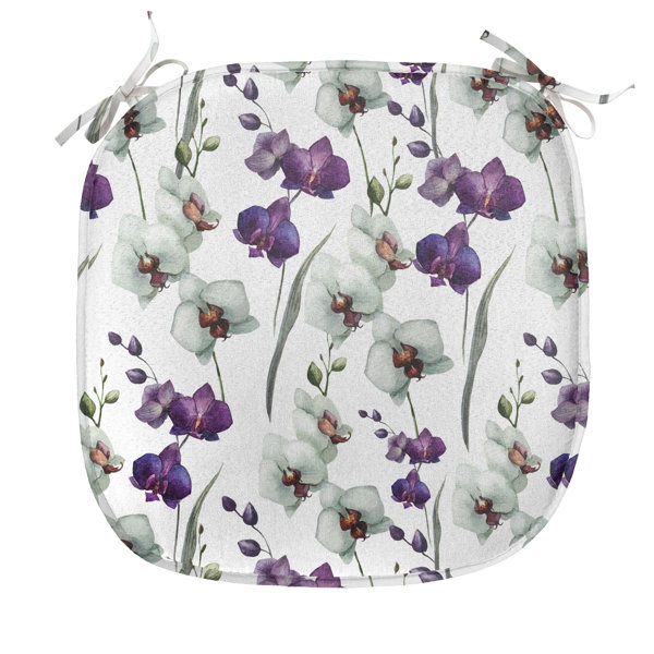 East Urban Home Polster für Esszimmerstühle, Wild Orchid Bloom, Blume ...