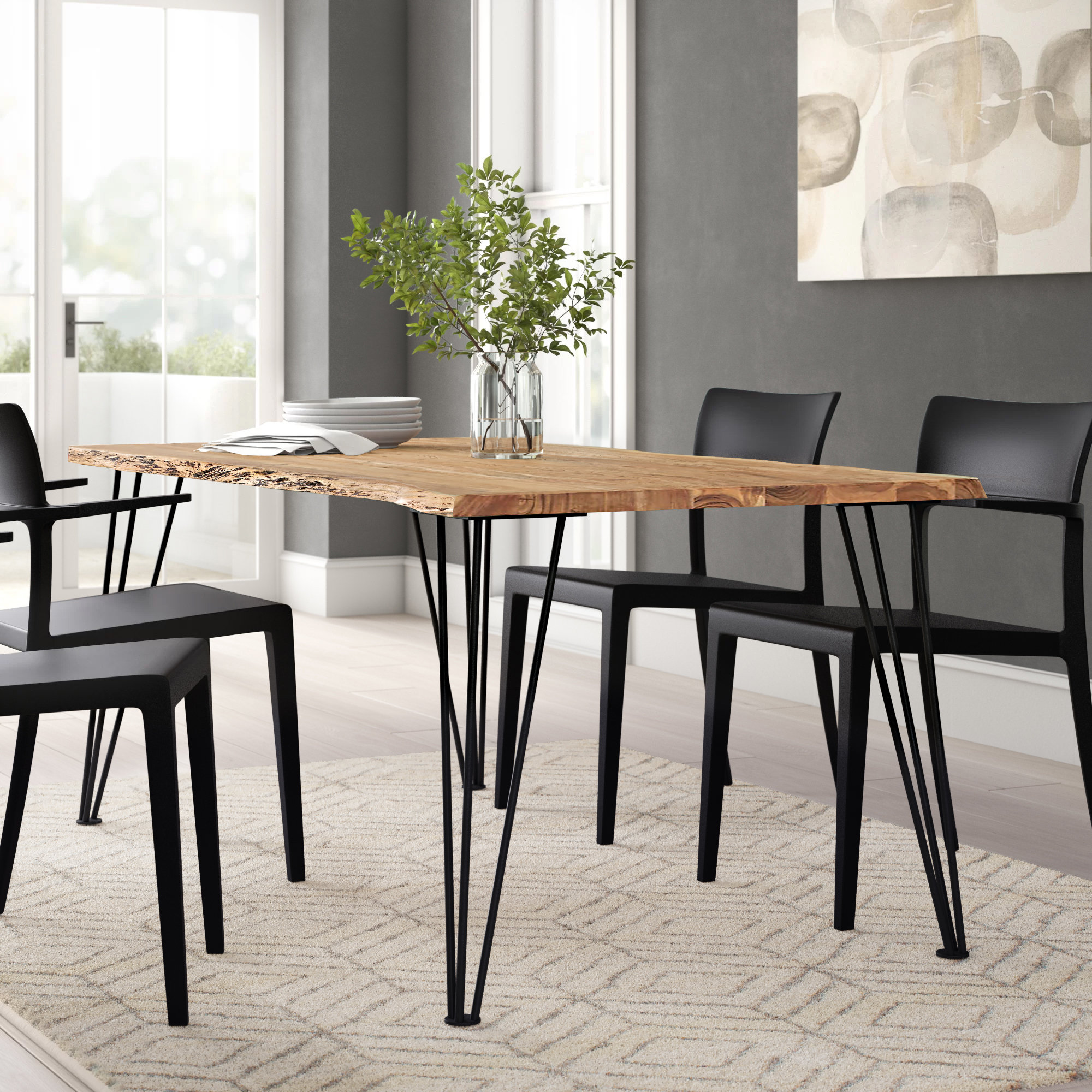 Ivy Bronx Donny Solid Wood Dining Table "& Reviews" | Wayfair