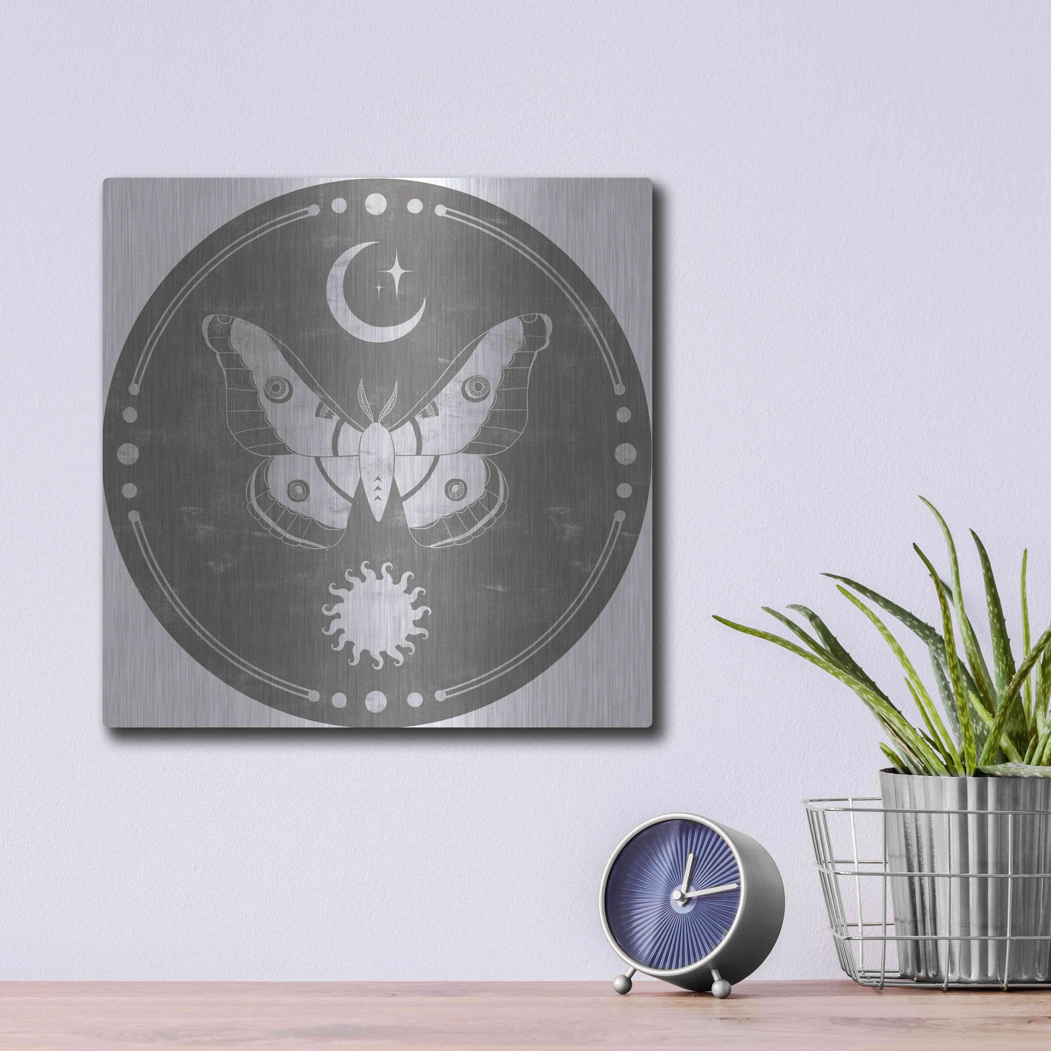 Luxe Metal Art 'Hallowed Moon Collection C' By Gra " Hallowed Moon ...